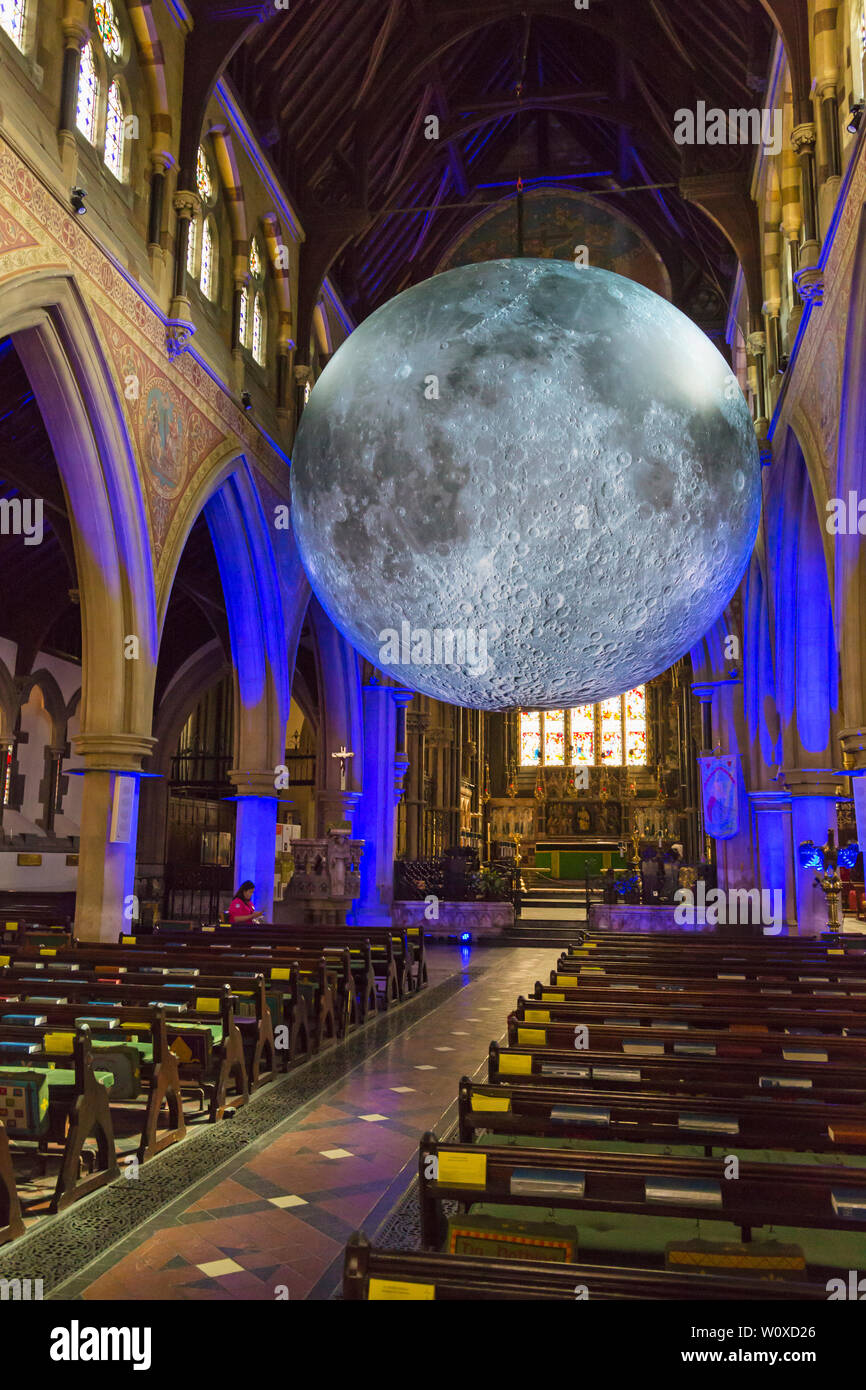 Bournemouth, Dorset, UK. 28th June, 2019. Dorset Moon, a celebration of ...