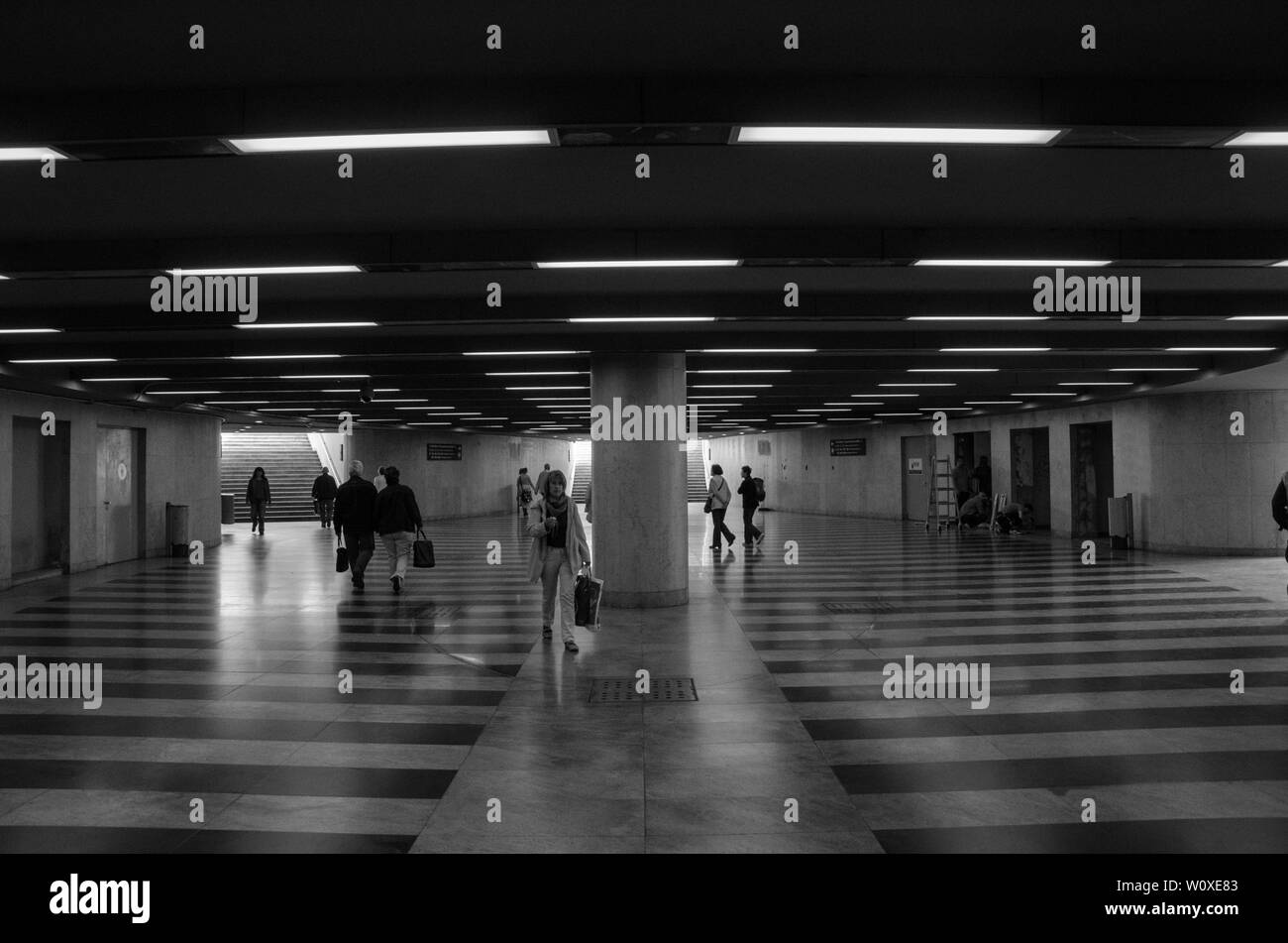 Architecture transportation Black and White Stock Photos & Images - Alamy