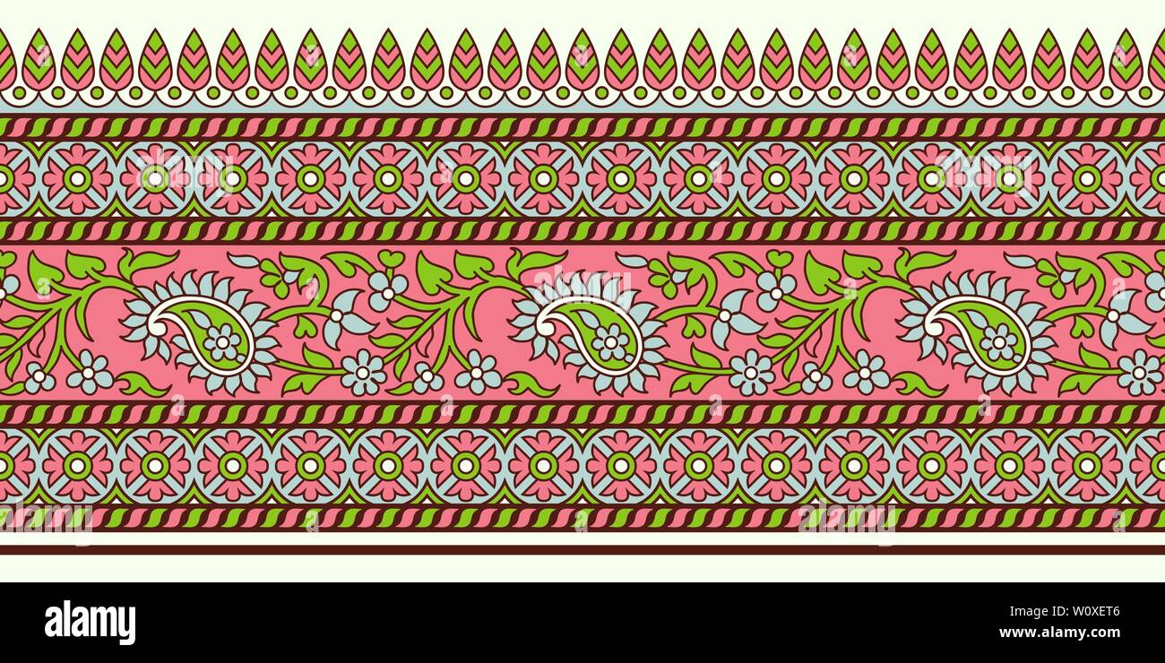 Paisley Pattern Border High Resolution Stock Photography and Images - Alamy