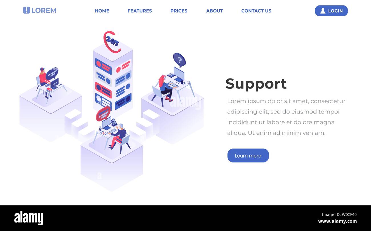 Customer support team Cut Out Stock Images & Pictures - Alamy