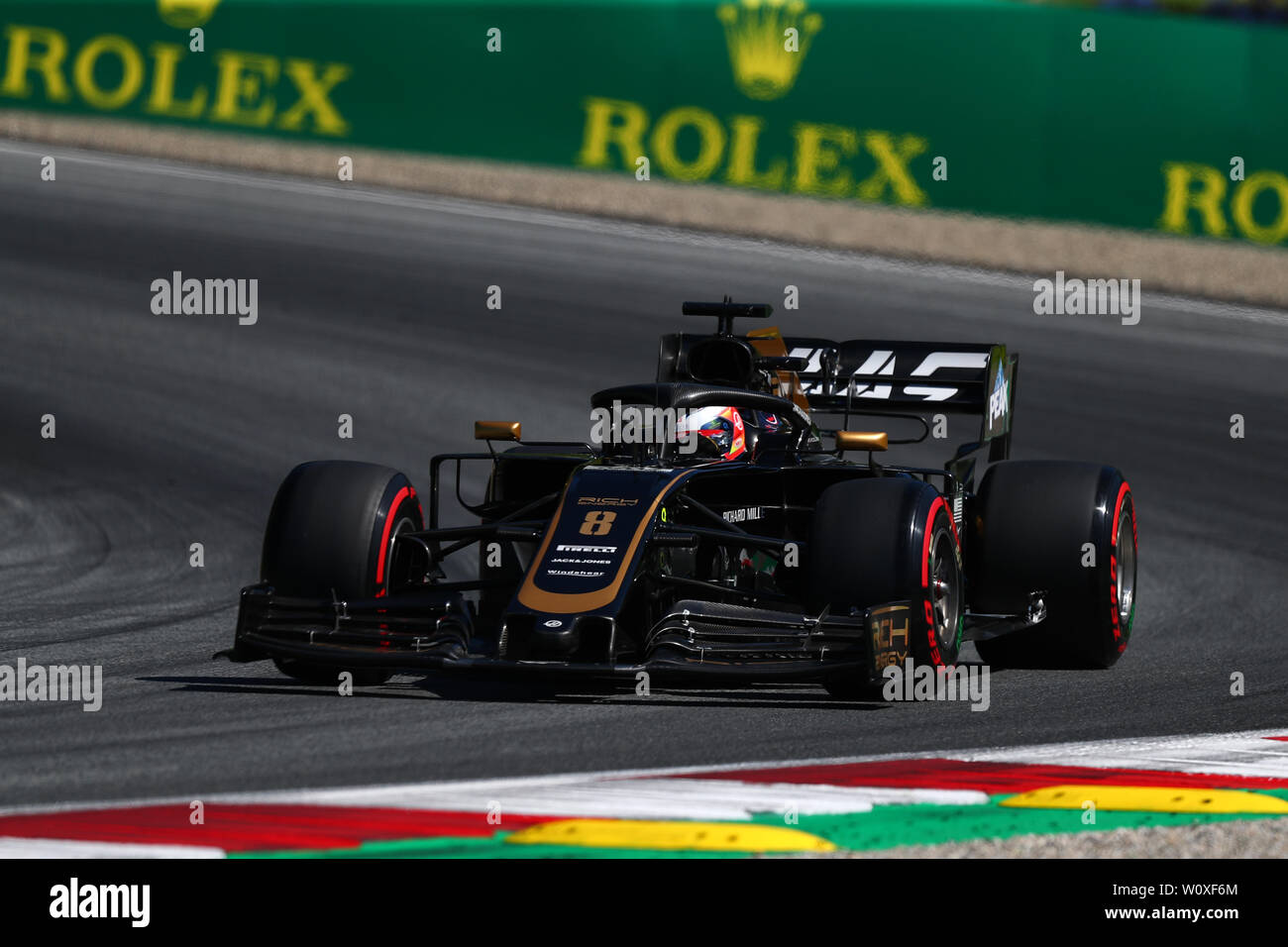 Spielberg, Austria. 28th June, 2019. Romain Grosjean of Rich Energy ...