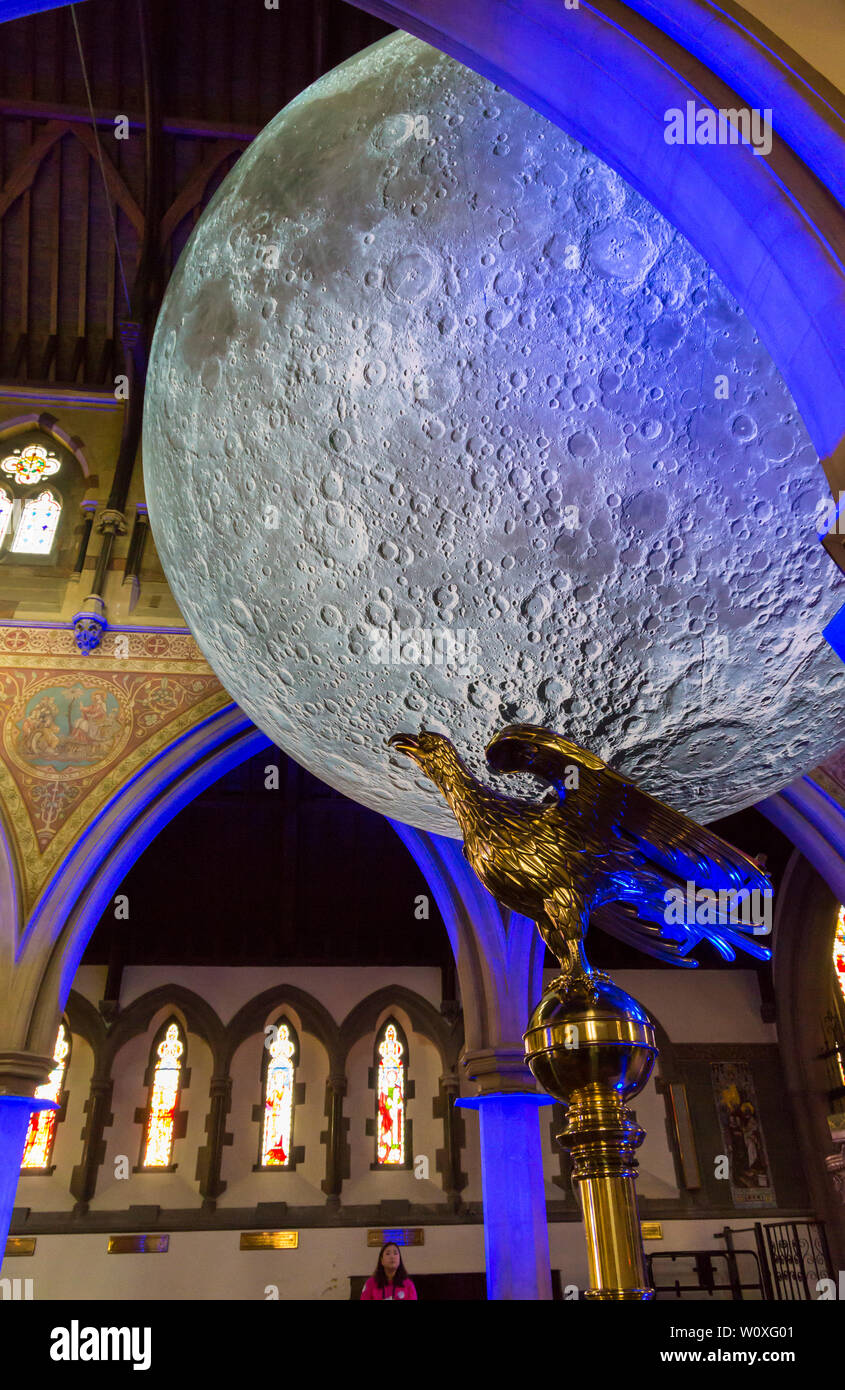Bournemouth, Dorset UK. 28th June 2019. Dorset Moon, a celebration of ...