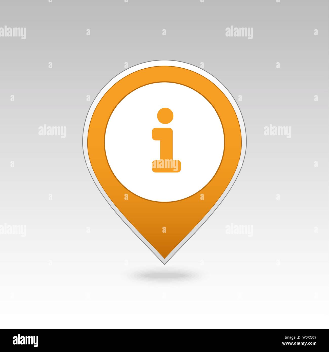 Information pin map icon. Map pointer. Map markers. Destination vector ...