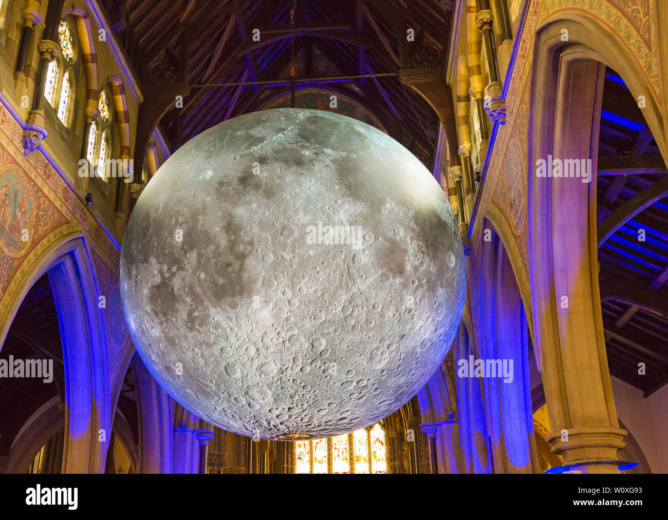 Bournemouth, Dorset UK. 28th June 2019. Dorset Moon, a celebration of ...