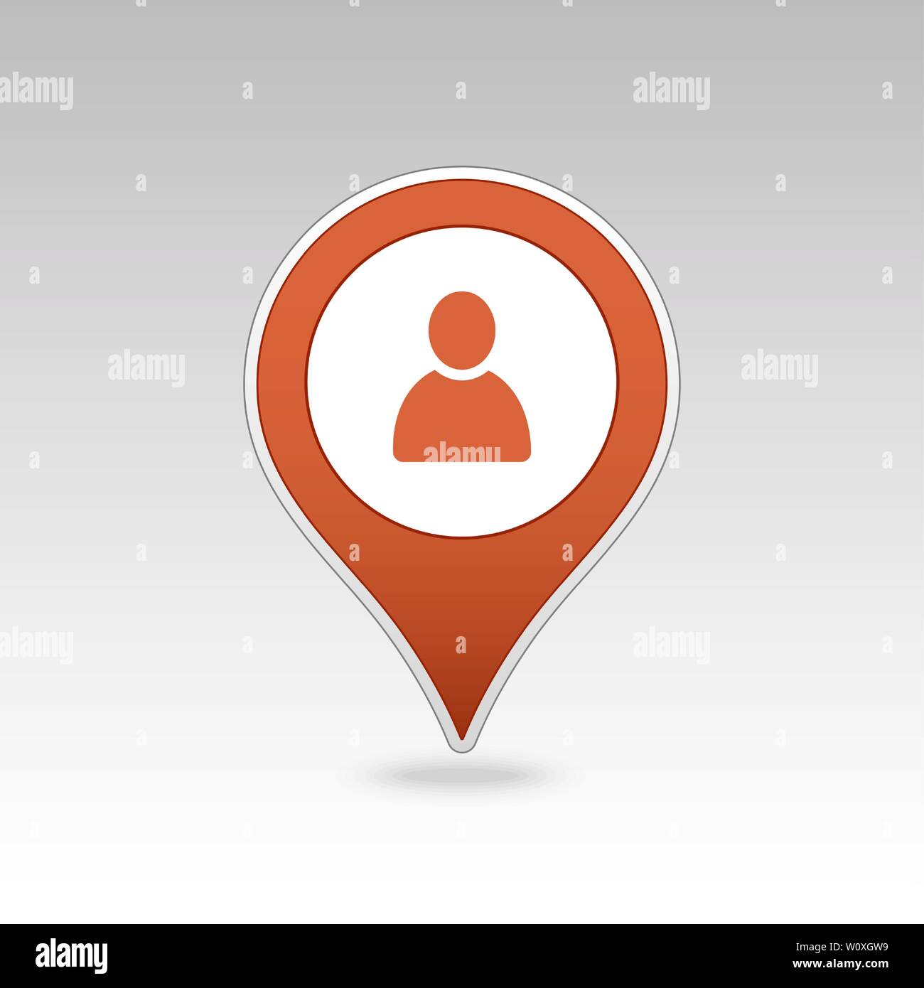 Location people pin map icon. Map pointer. Map markers. Destination ...