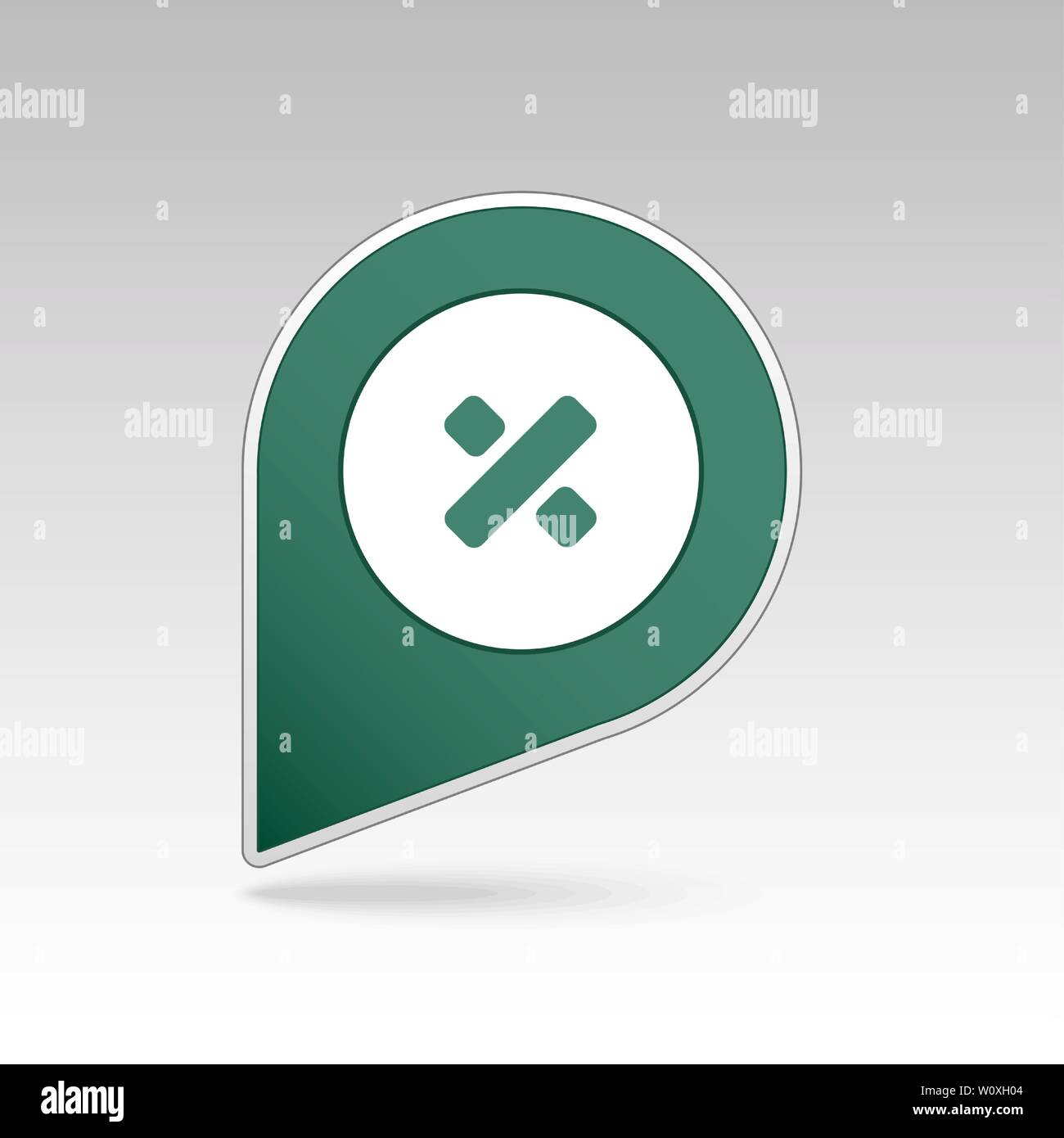 Round map pins and object Stock Vector Images - Alamy