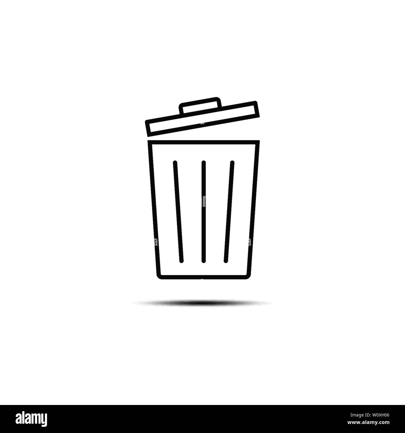 Vector Illustration Flat Design Cancel Delete Remove Icon Stock