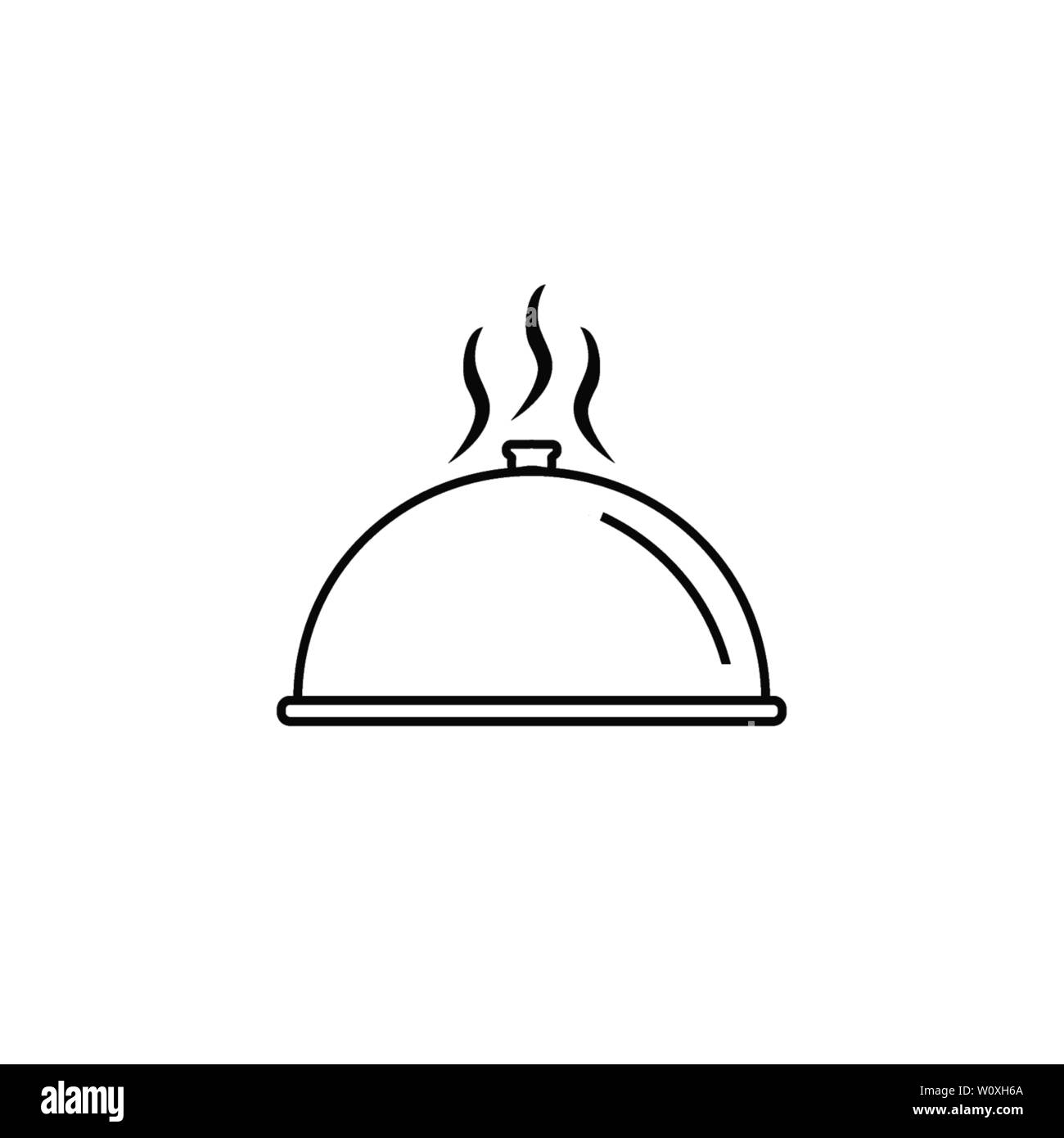 Food cover icon. Vector illustration flat Stock Vector Image & Art - Alamy