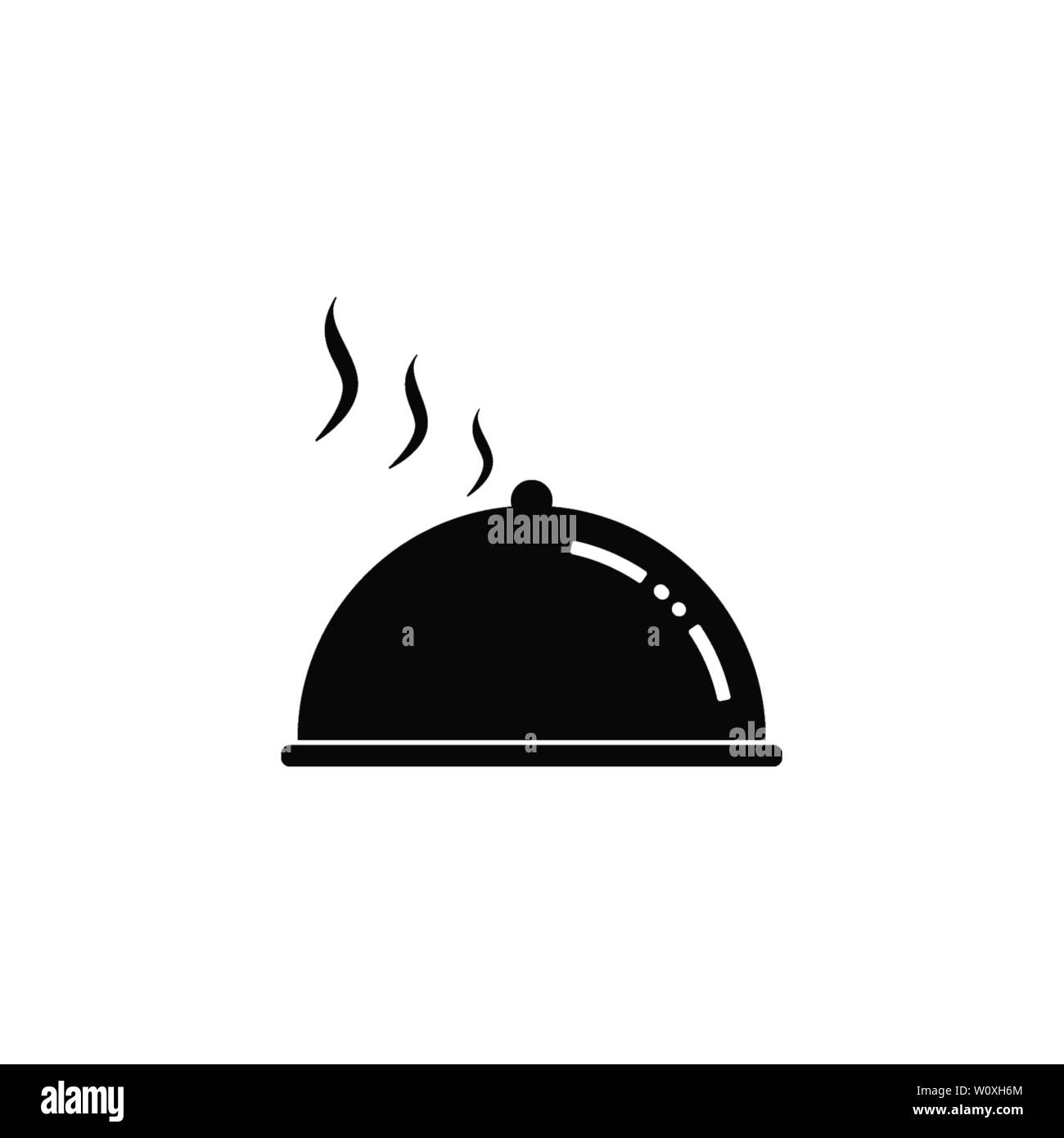 Silver dome plate cover Black and White Stock Photos & Images - Alamy