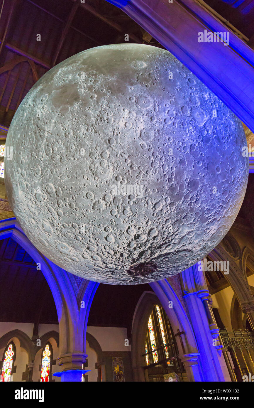 Bournemouth, Dorset UK. 28th June 2019. Dorset Moon, a celebration of ...