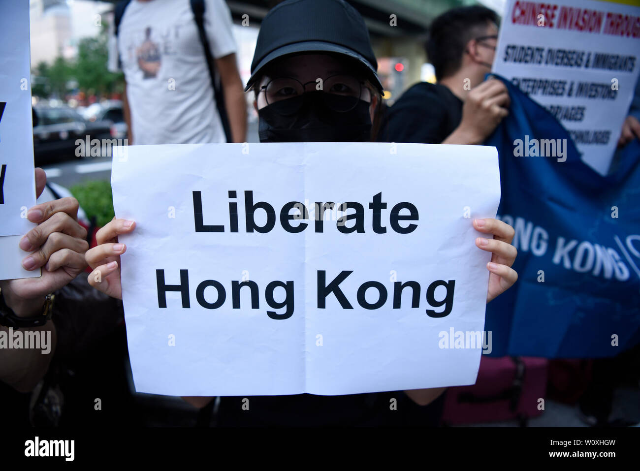 JUNE 28, 2019 - Hong Kong residents and supporters protest China during ...