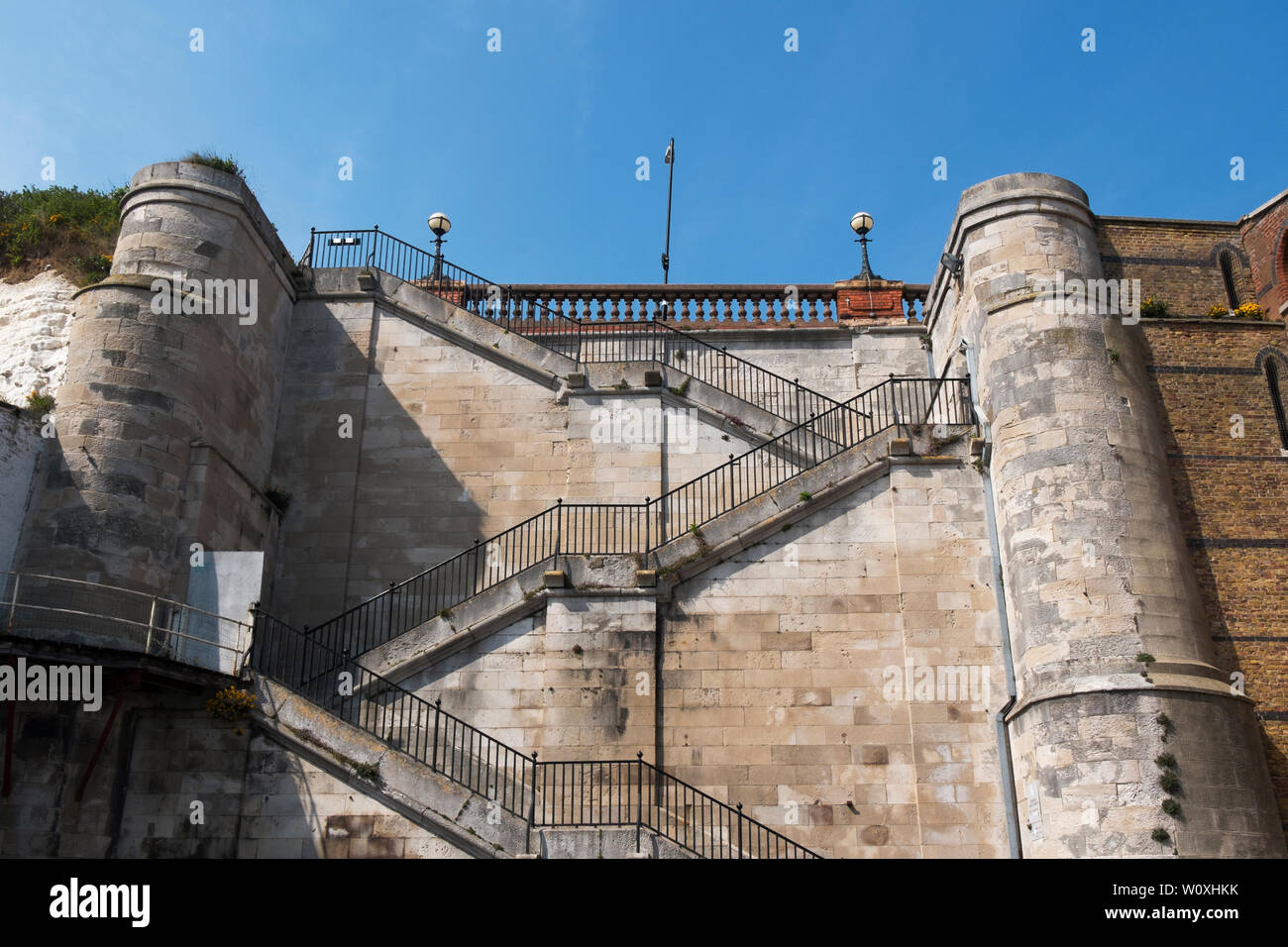 Jacob's Ladder, a stone staircase which links the cliff top and Royal ...