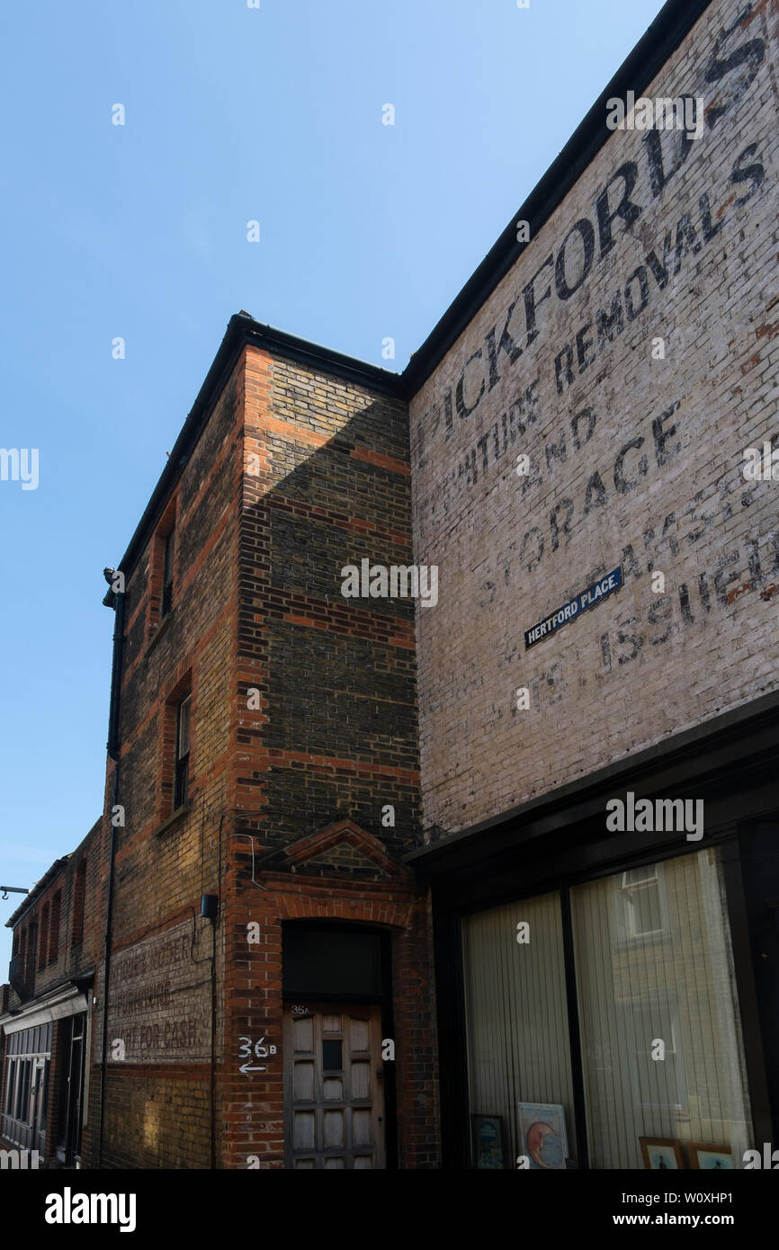 Historic advertising painted onto the exterior walls of Victorian ...