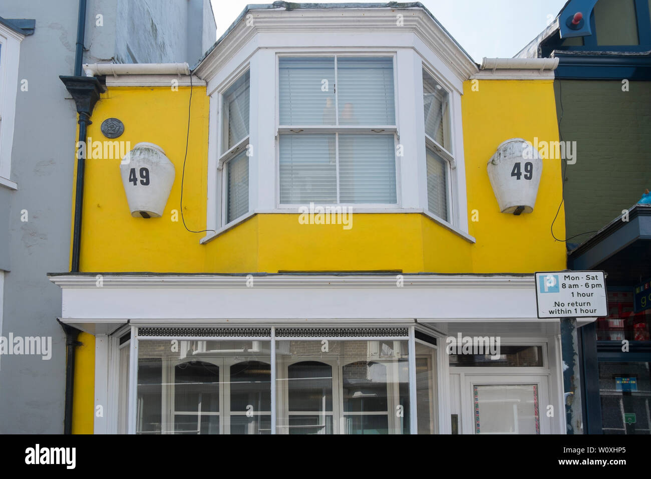 Traditional Victorian house Addington Street, Ramsgate, Kent, UK Stock ...