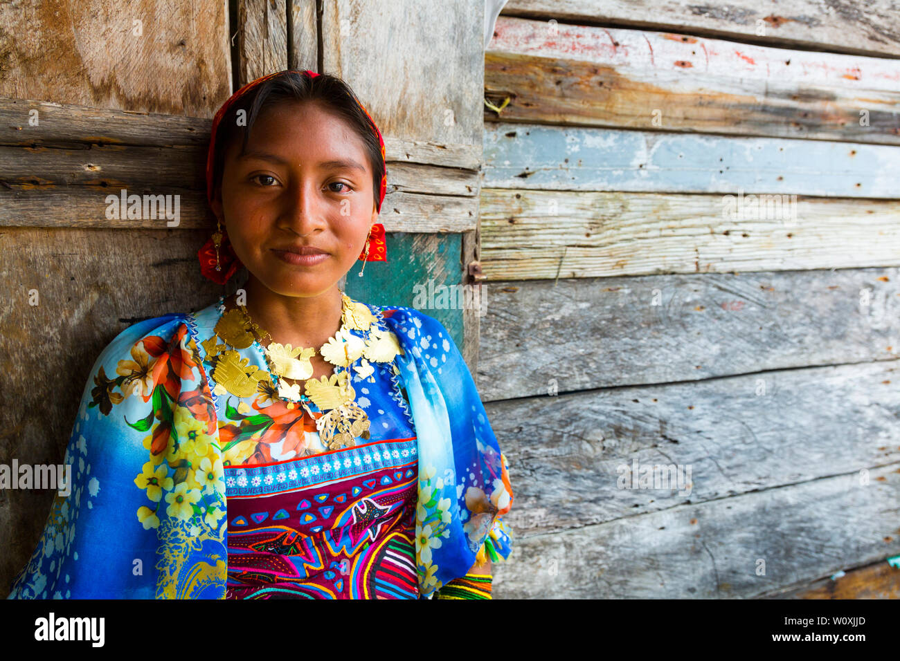 Kuna ethnic group village, San Blas archipelago, Kuna Yala Region ...