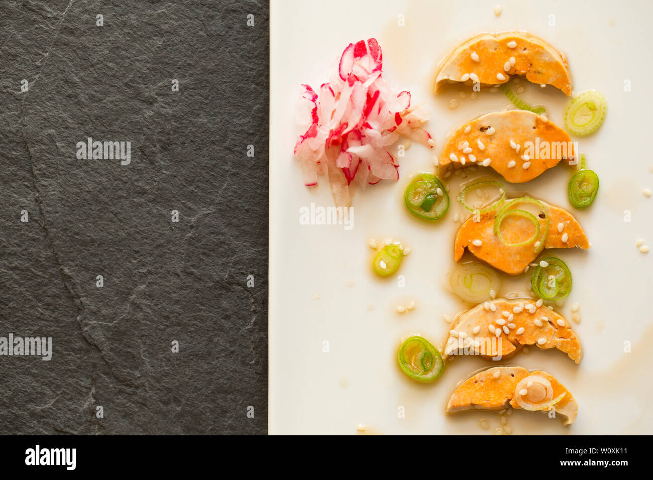 A homemade attempt at making the Japanese dish ankimo, which is the ...