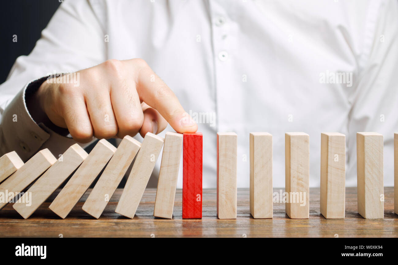 Domino Effect Control High Resolution Stock Photography and Images - Alamy