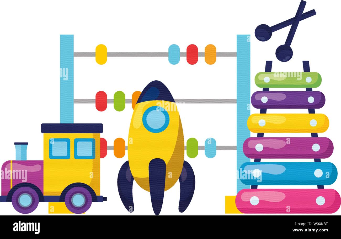 The rocket train Cut Out Stock Images & Pictures - Alamy