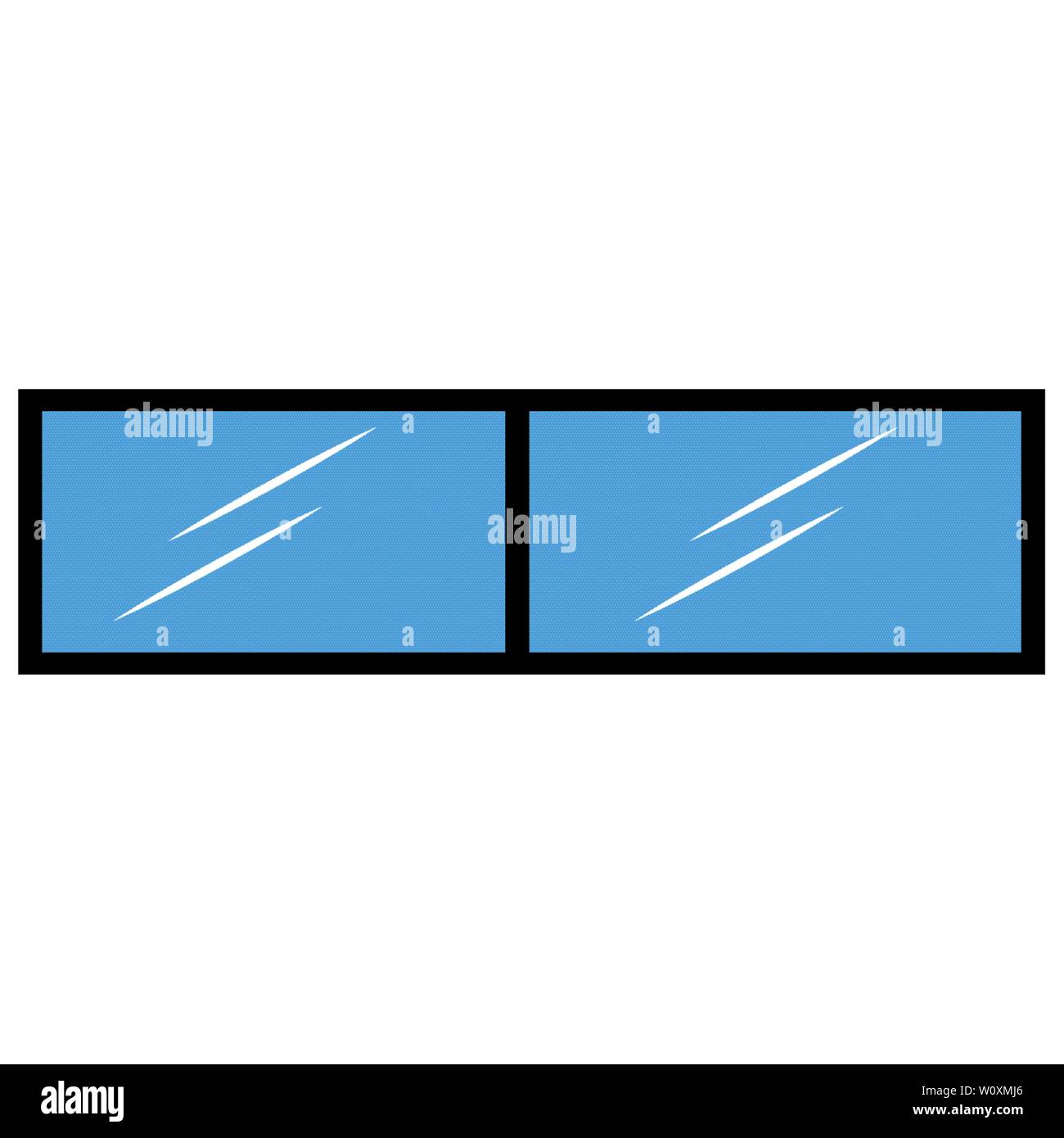 Isolated window with frame on a white background - Vector Stock Vector ...