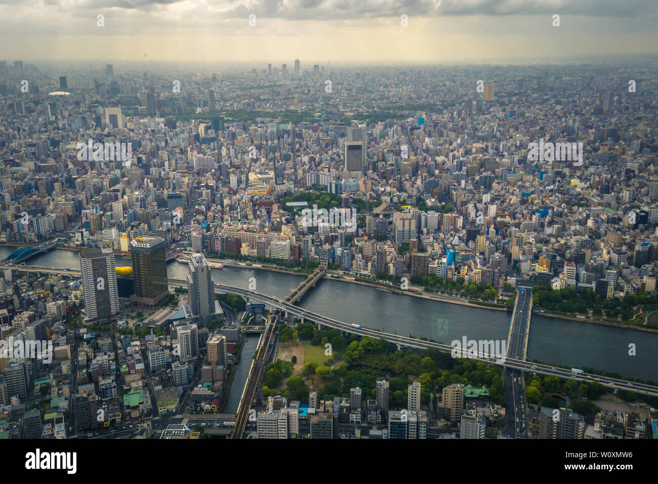 Tokyo - May 20, 2019: Panoramic view of Tokyo seen from the Tokyo ...