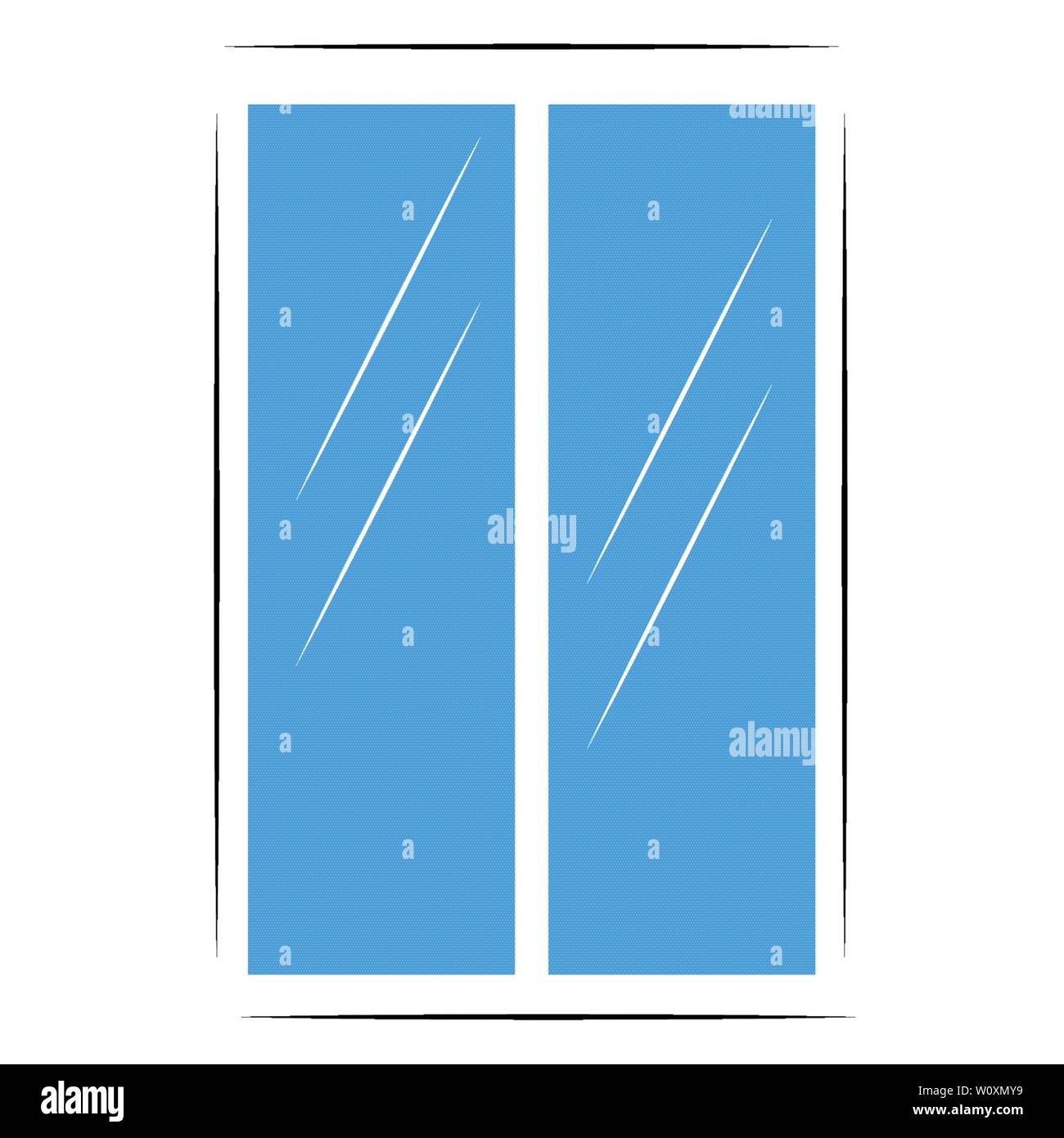 Isolated window with frame on a white background - Vector Stock Vector ...