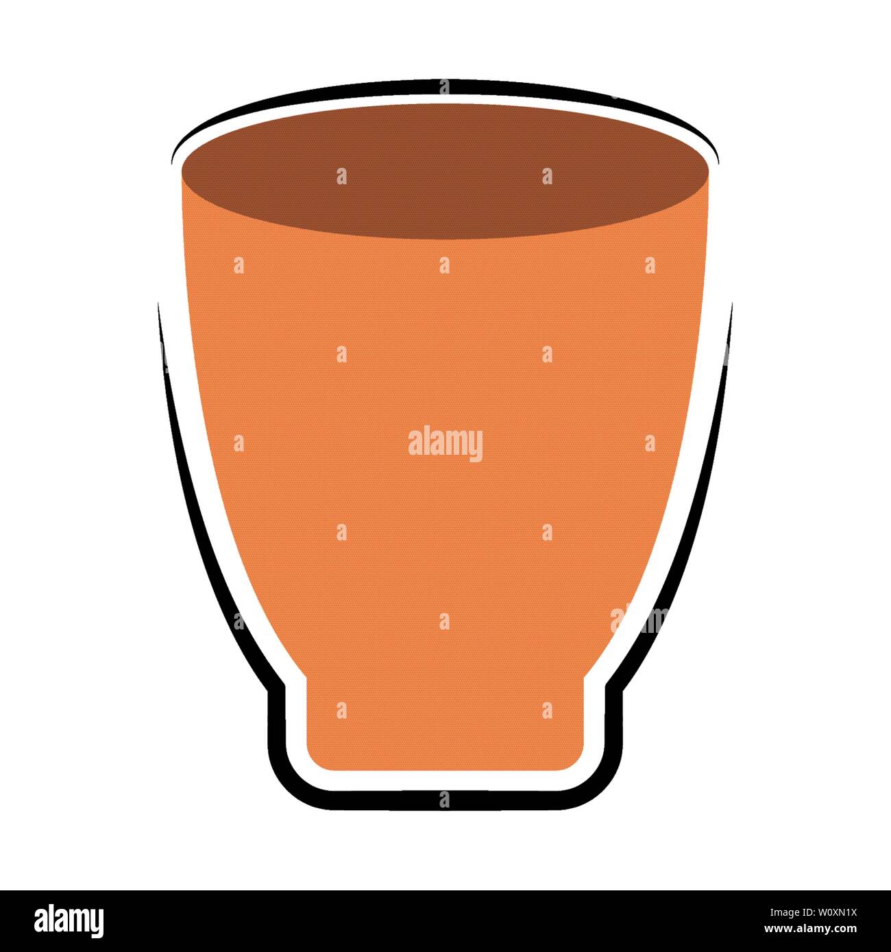Isolated empty plant pot icon - Vector illustration Stock Vector Image ...