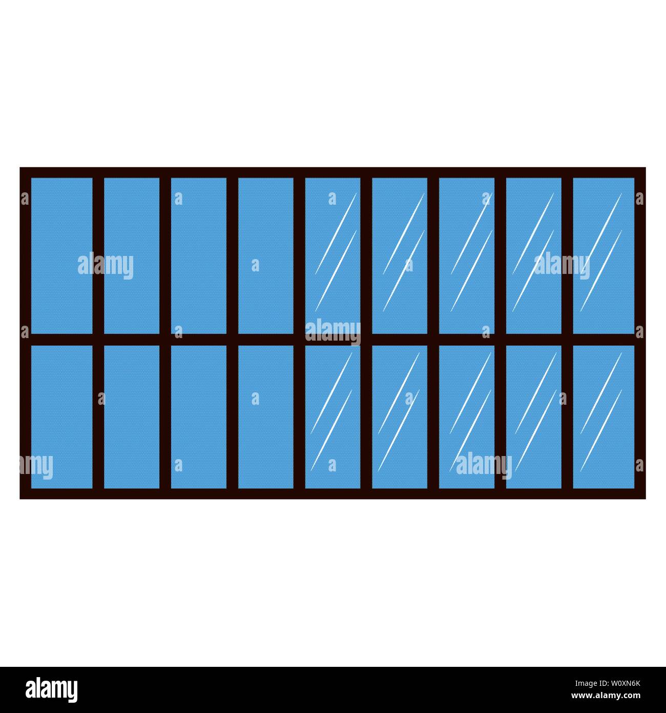 Isolated window with frame on a white background - Vector Stock Vector ...