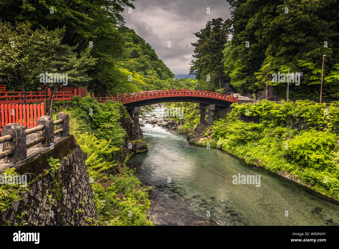 Nikko - May 22, 2019: Shinkyo bridge in Nikko, Japan Stock Photo - Alamy