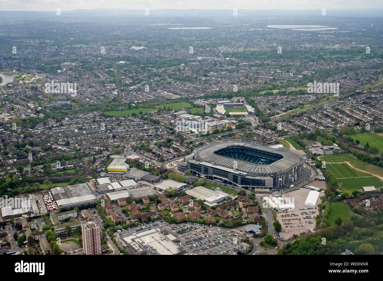 Twickenham stadium aerial hi-res stock photography and images - Alamy
