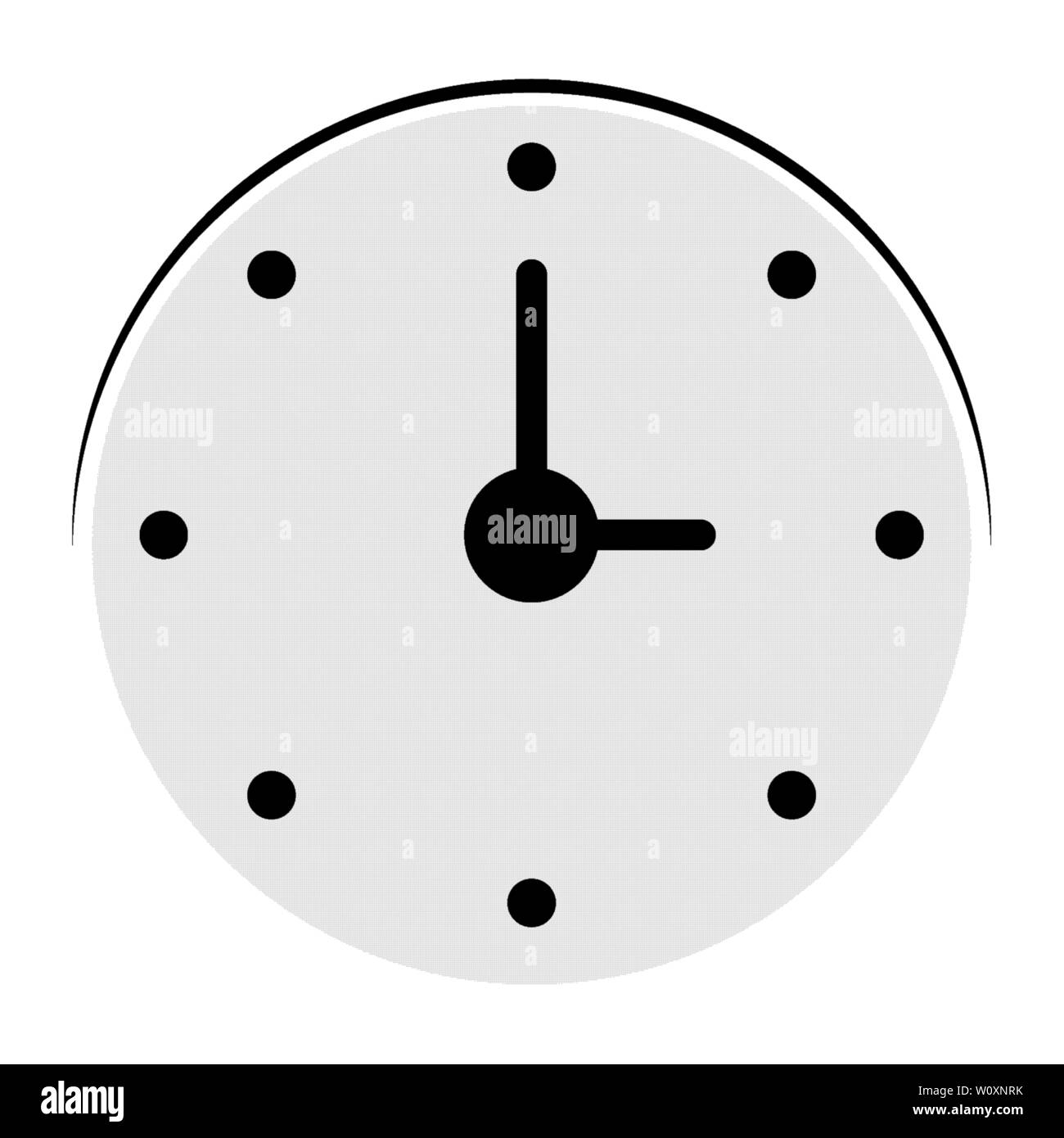 Isolated elegant and modern circular clock - Vector Stock Vector Image ...