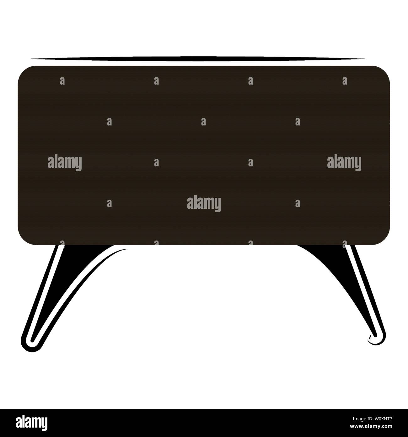 Isolated empty modern office chair icon - Vector Stock Vector Image ...