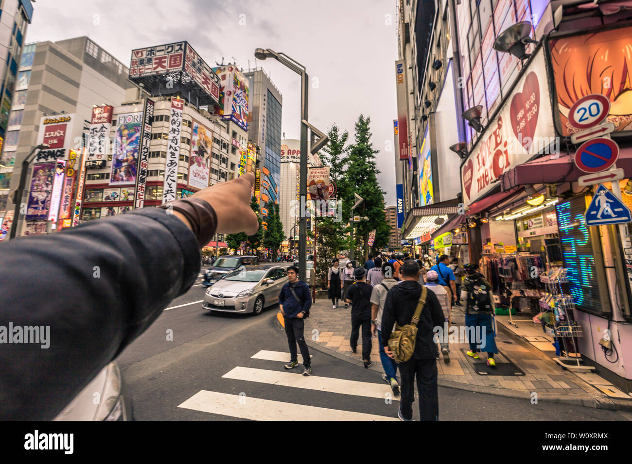 Tokyo - May 18, 2019: Downtown district of Akihabara in Tokyo, Japan ...