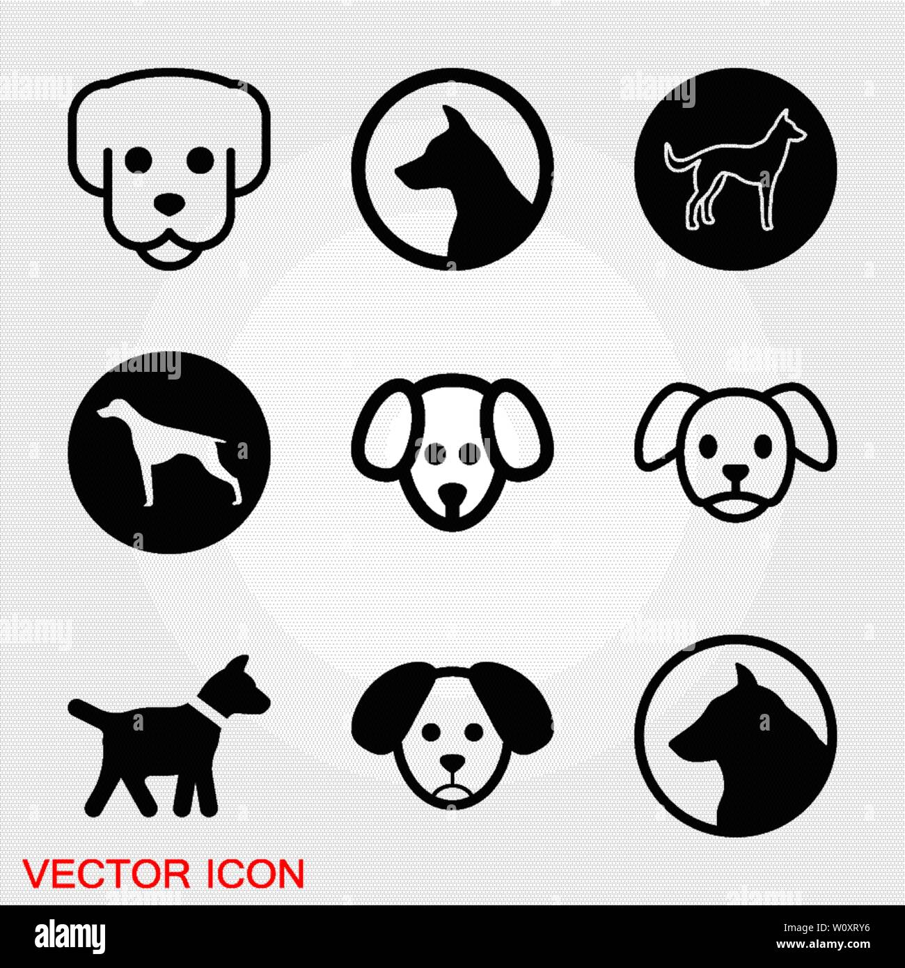 Dog icon . Vector symbol for your design Stock Vector Image & Art - Alamy