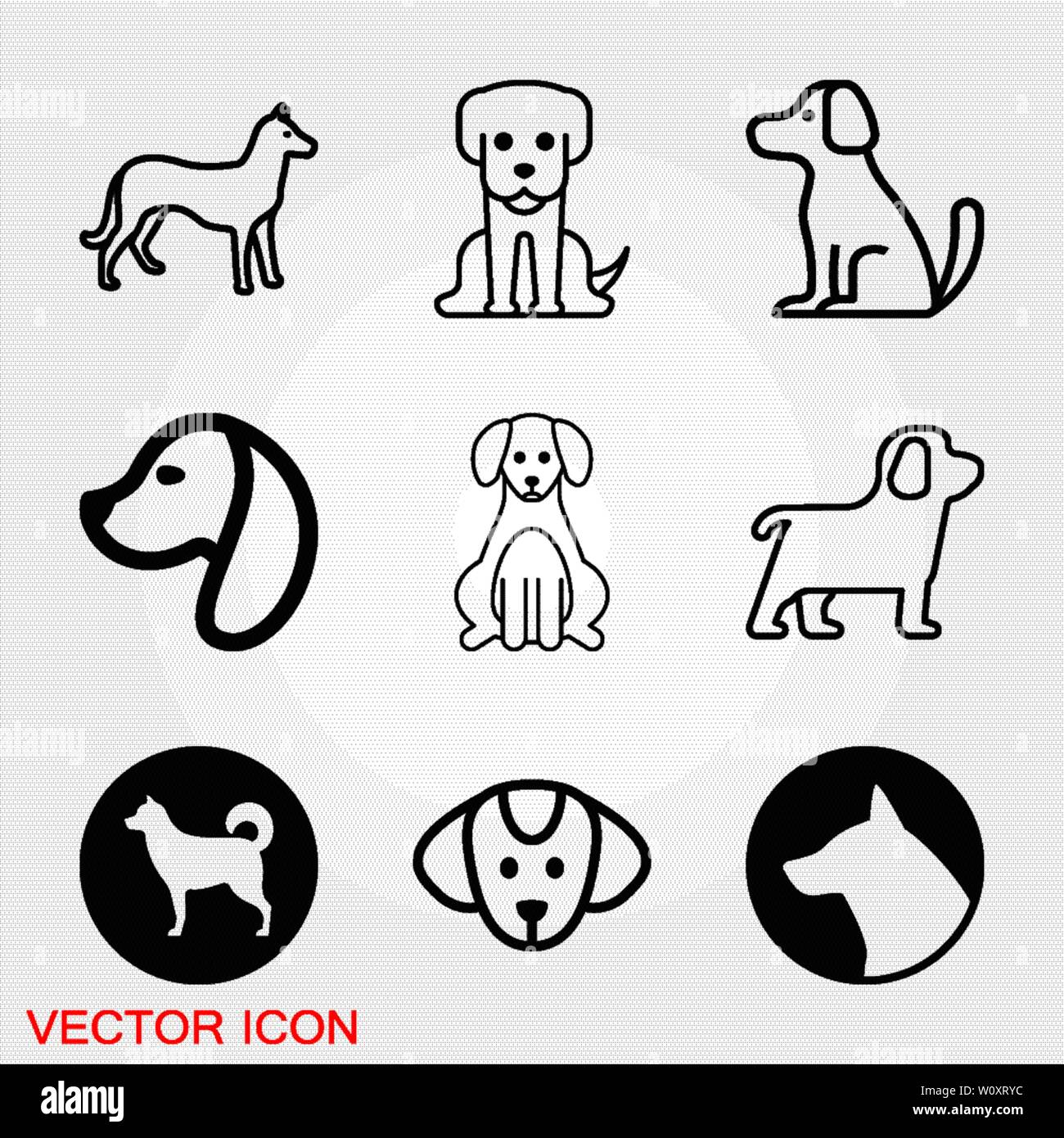 Dog icon . Vector symbol for your design Stock Vector Image & Art - Alamy