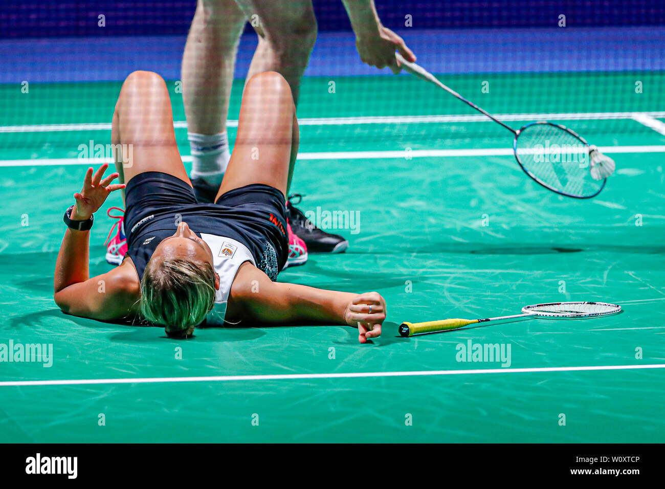 27 june 2019 Minsk, Belarus European games 2019 Badminton: Selena Piek of Netherlands Stock ...
