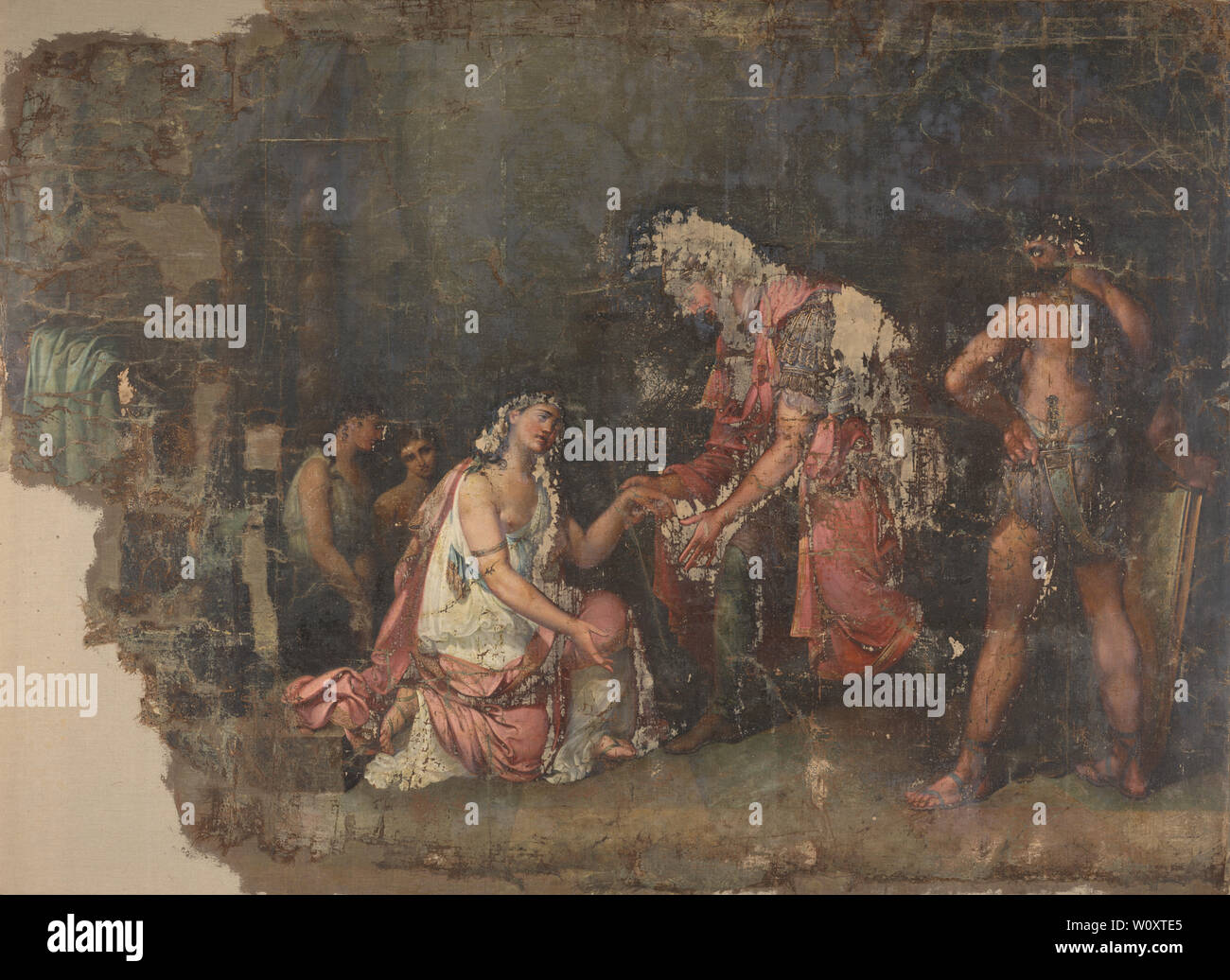 Sophonisba kneeling before Masinissa, Queen of Numidia. Wolff, Benjamin ...