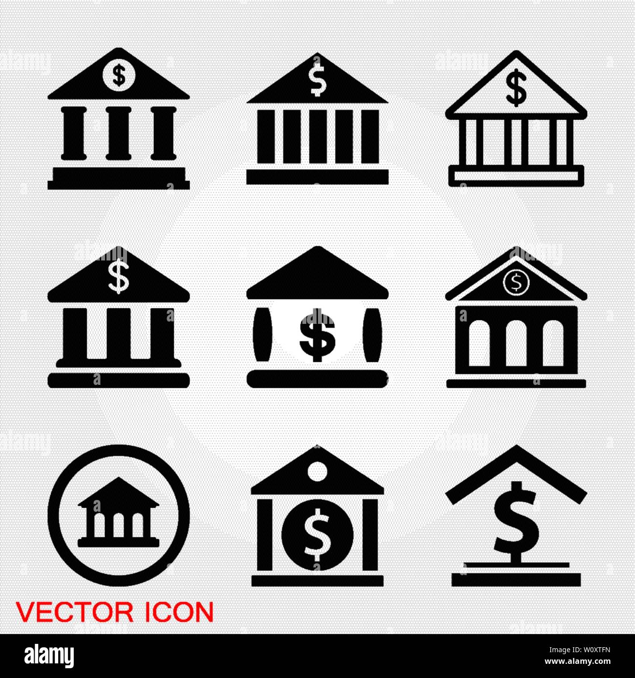 Bank icon design template. Vector EPS 10 Stock Vector Image & Art - Alamy