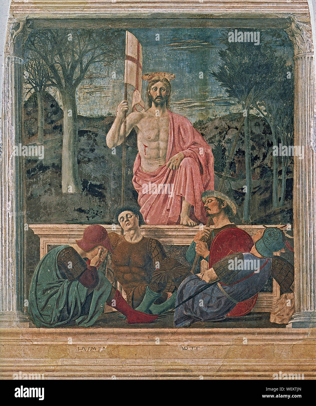 Piero della Francesca - Resurrection C 1460 Stock Photo - Alamy