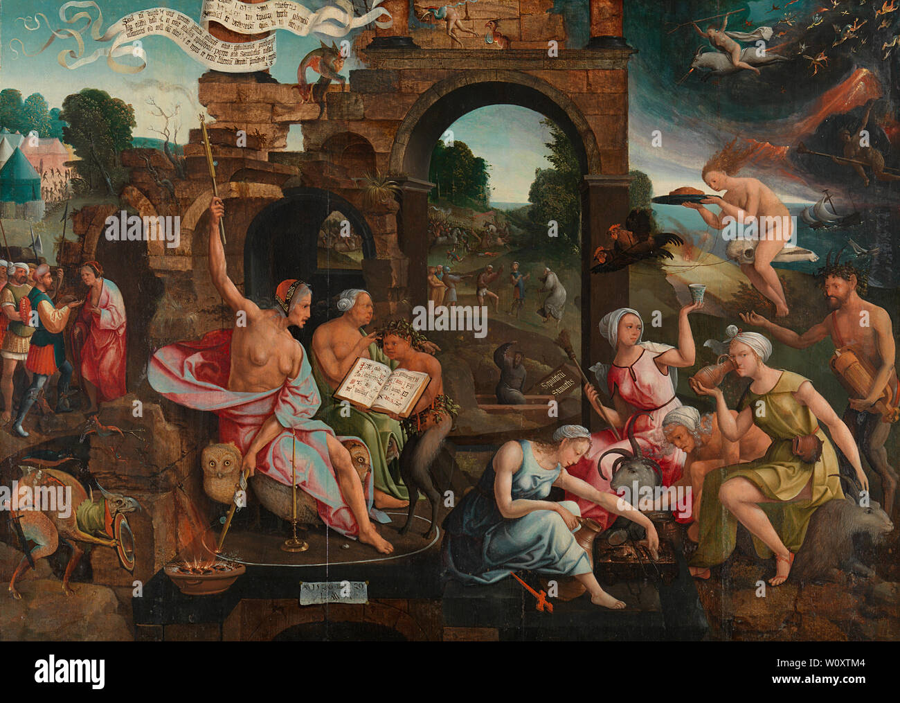 Saul and the Witch of Endor (1526). Cornelisz van Oostsanen, Jacob ...