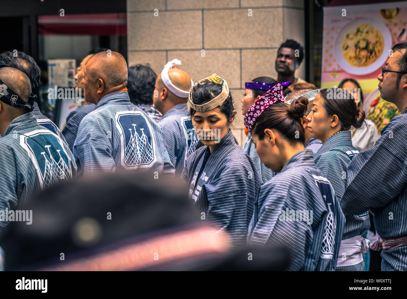 Tokyo - May 19, 2019: People celebrating the Sanja Matsuri festival in ...
