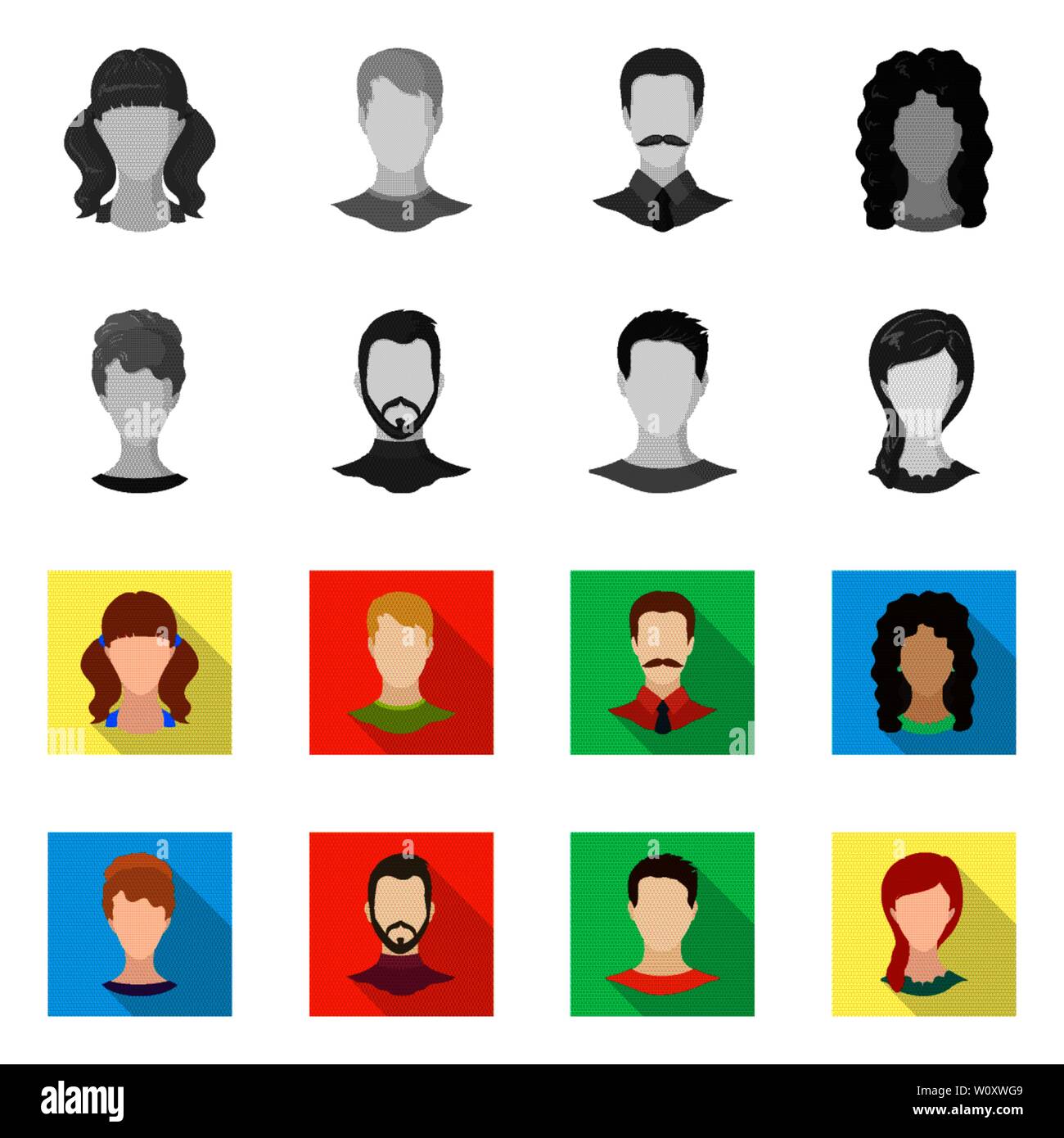 Vector illustration of professional and photo sign. Collection of ...