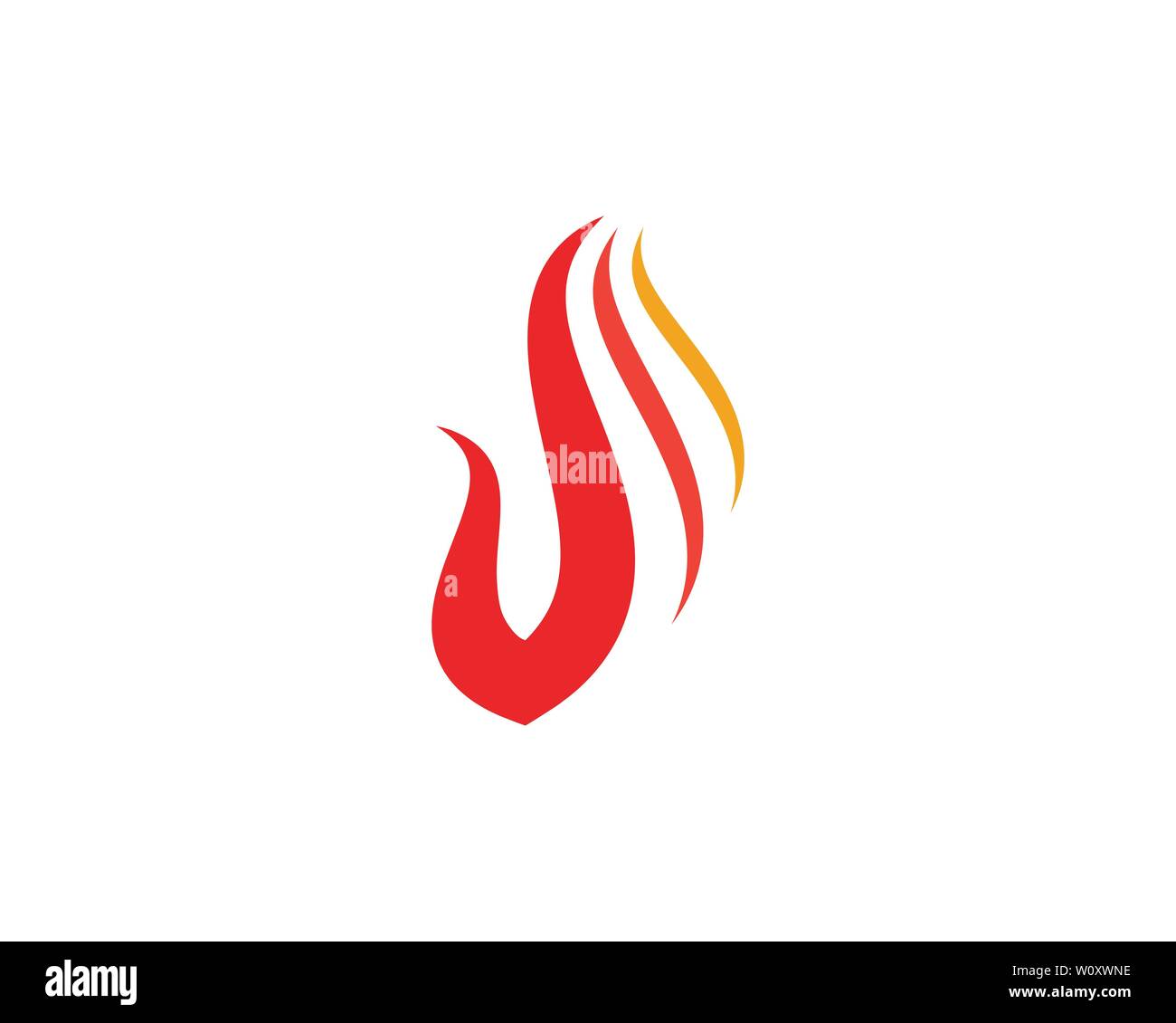 Fire torch illustration Cut Out Stock Images & Pictures - Alamy