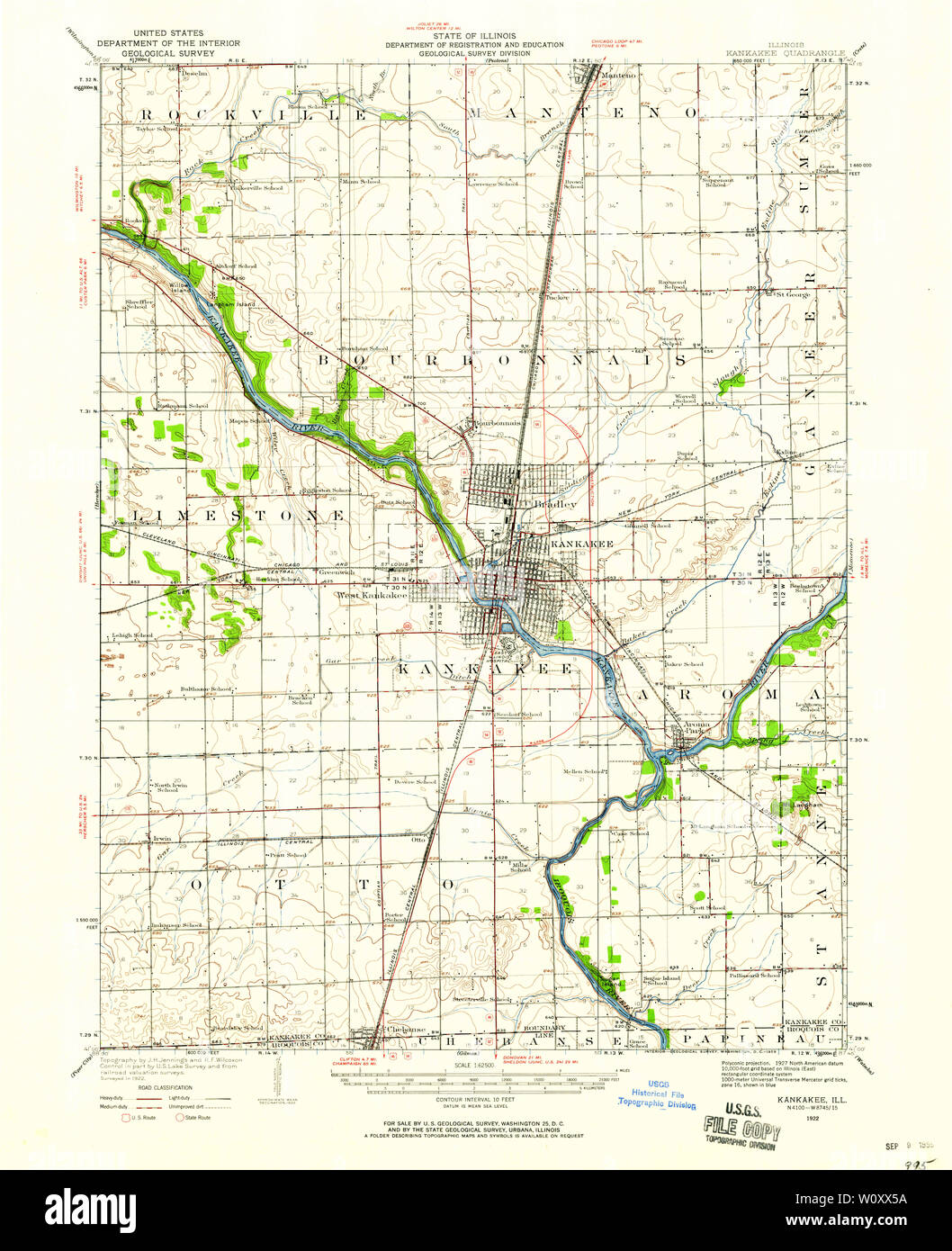 Kankakee map hi-res stock photography and images - Alamy
