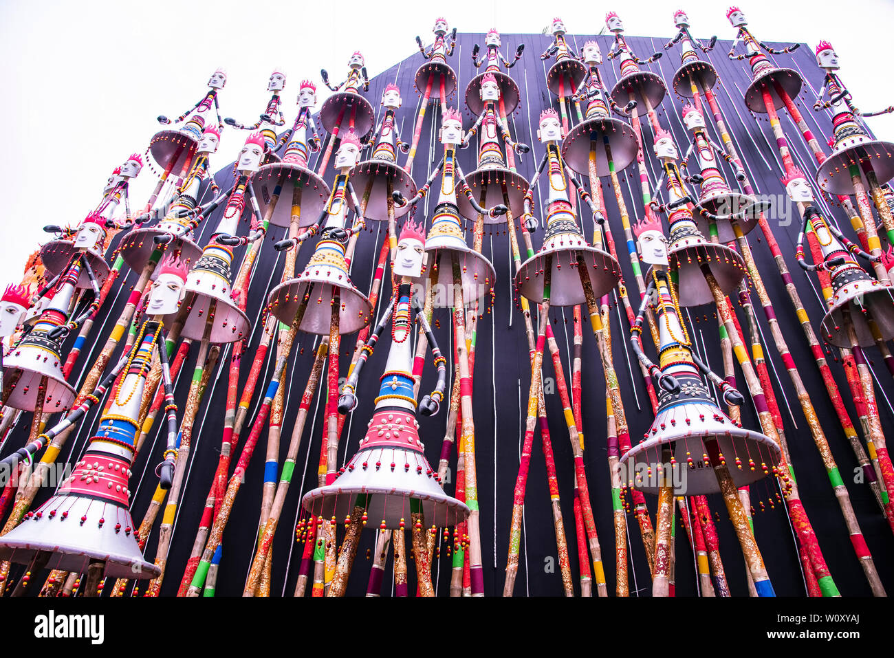 Durga puja pandal decoration hi-res stock photography and images - Alamy