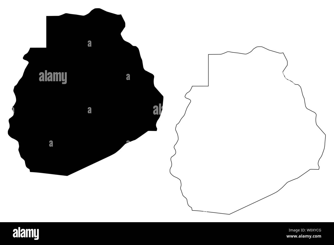 Sedhiou Region (Regions of Senegal, Republic of Senegal) map vector ...