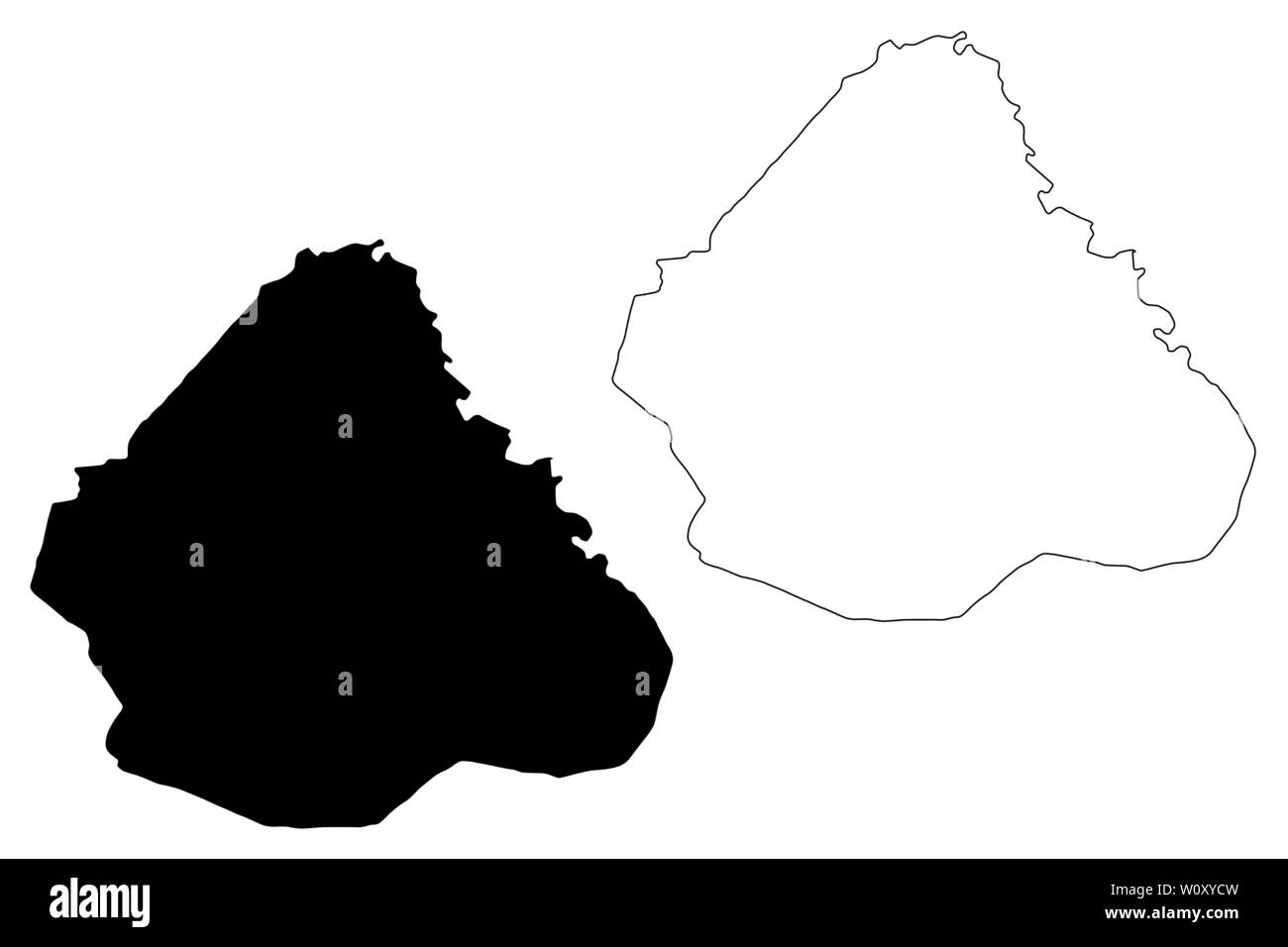 Matam Region (Regions of Senegal, Republic of Senegal) map vector ...