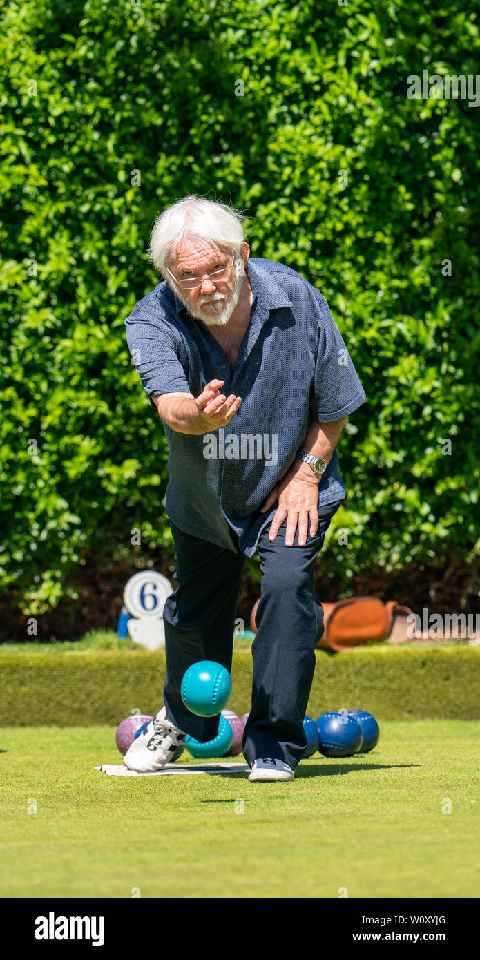 Cooper Park Bowling Club, Elgin, Moray, Scotland, UK. 28 June 2019 ...
