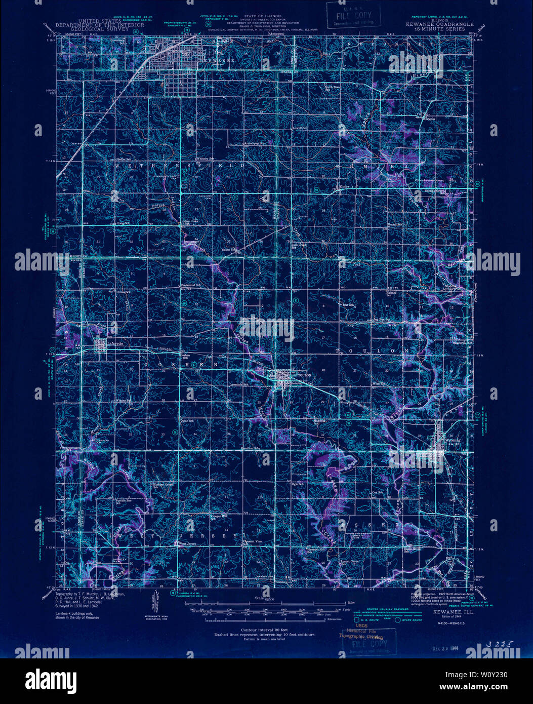 Map of kewanee hi-res stock photography and images - Alamy