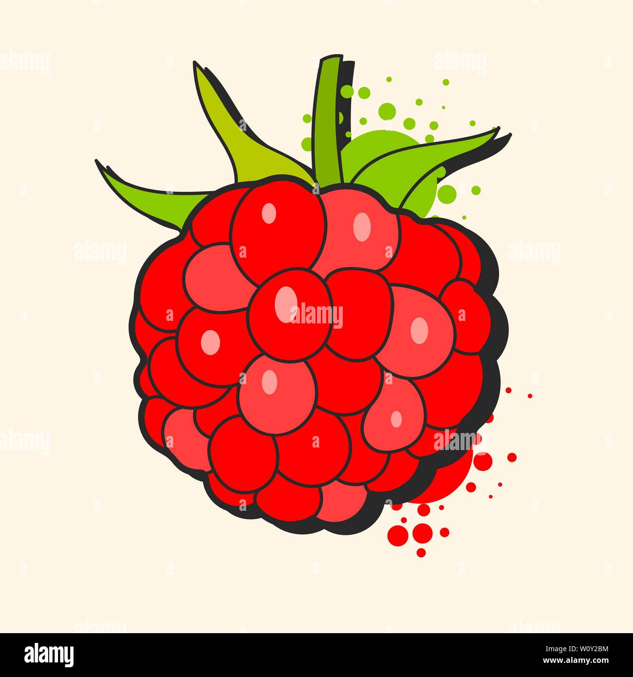 Raspberry Sketch Vector Illustration Ready For Your Design, Greeting ...