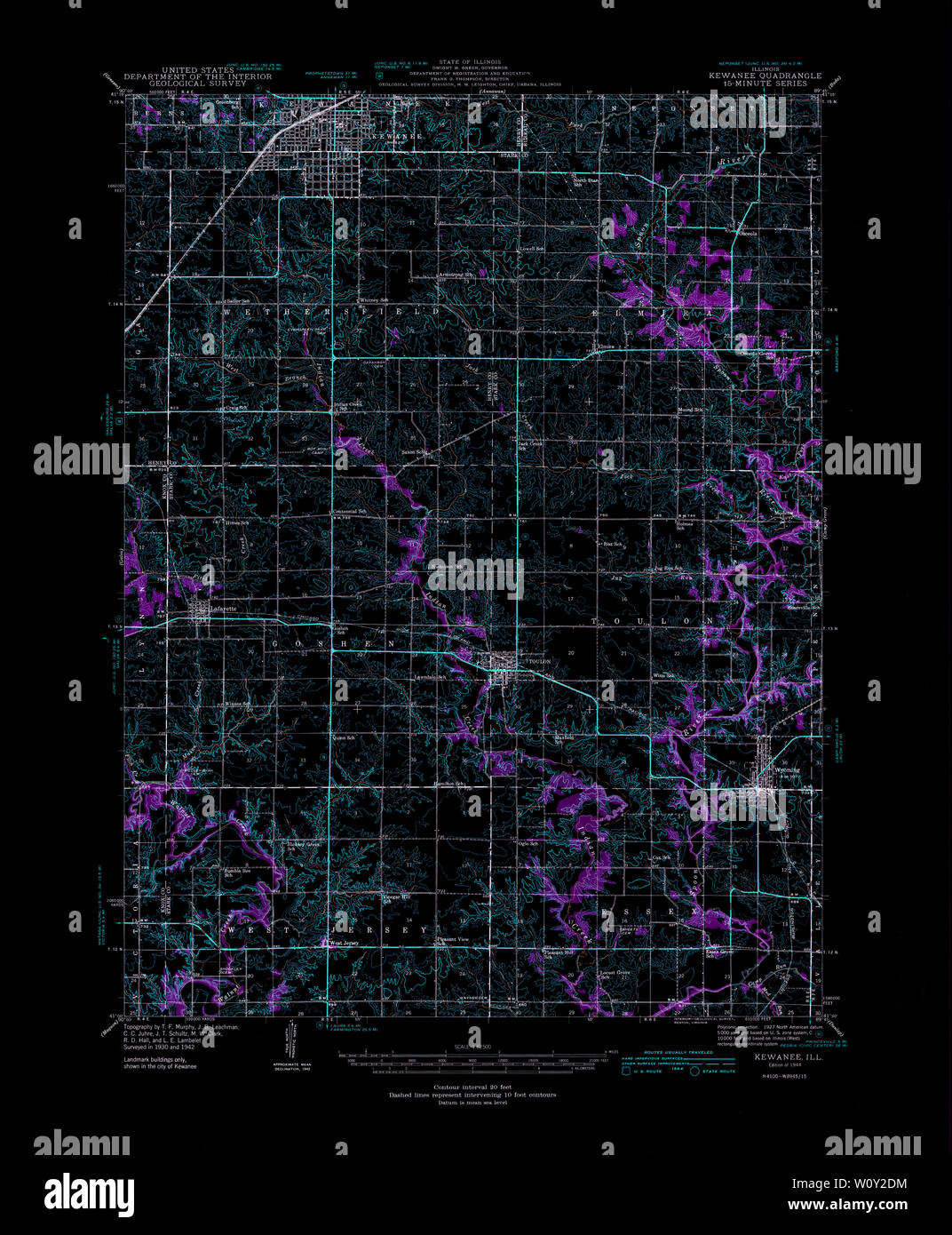 Kewanee map hi-res stock photography and images - Alamy